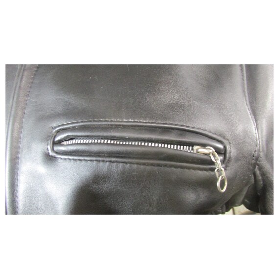 Schott NYC 641 W Women's Black Steerhide Leather Cafe… - Gem
