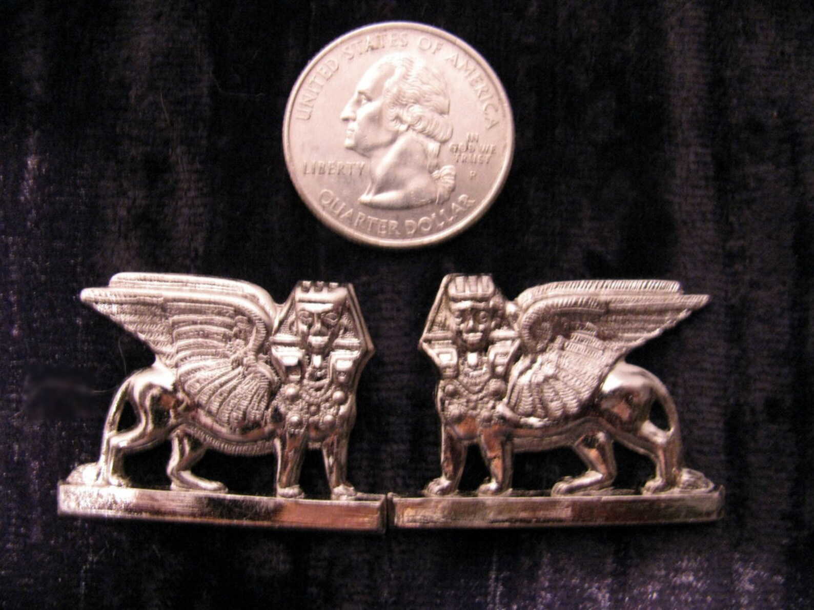 6 Pcs Egyptian Sphinx Metal Jewelry Stampings Six Pieces | Etsy