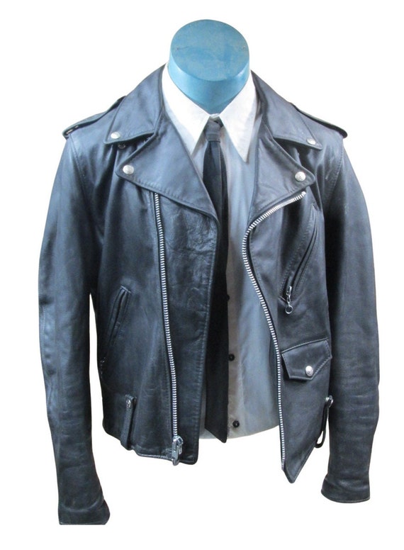 Vintage Schott Perfecto NYC Motorcycle Jacket Style 1… - Gem