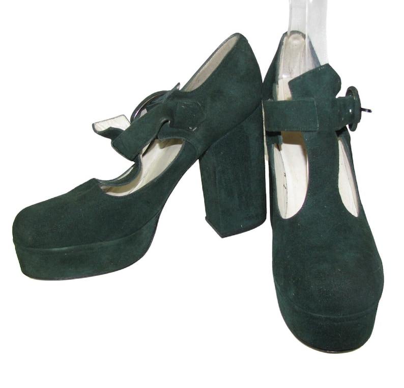 Vintage 1980s John Fluevog Shoes Womens Green Suede 1940s - Etsy