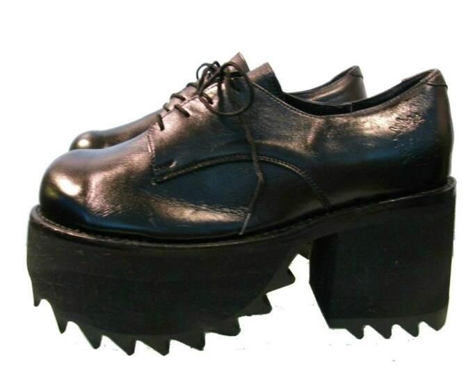 Vintage Men's Industrial Strength Tractor Tire Platform Shoes Size 7 - Etsy