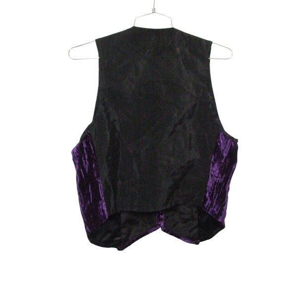 Vintage 1990s Accomplice NYC Mens Purple Crushed Velv… - Gem