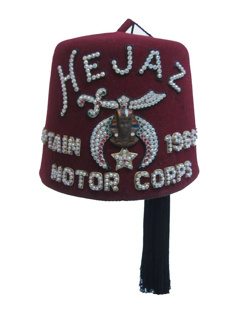 Vintage Shriners Fez Hat Hejaz Captain 1966-67-68 Motor Corps | Etsy
