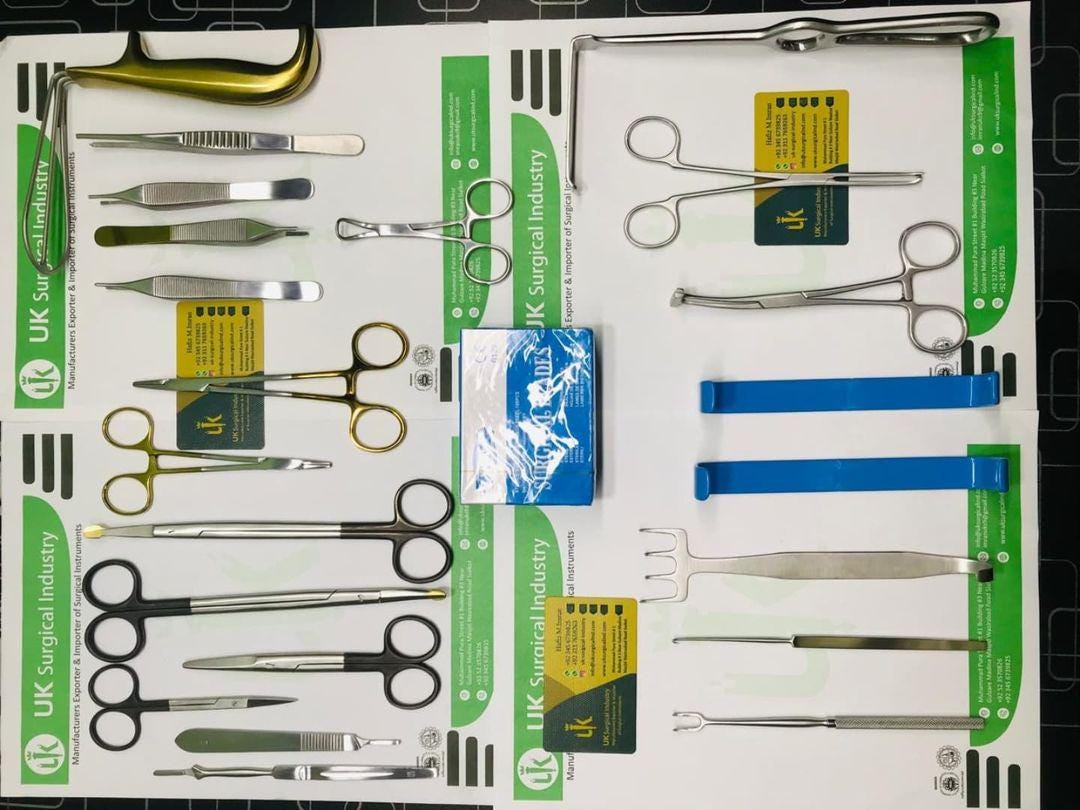 Facelift Instruments Set Face Surgery Instruments Facial Surgery Set ...