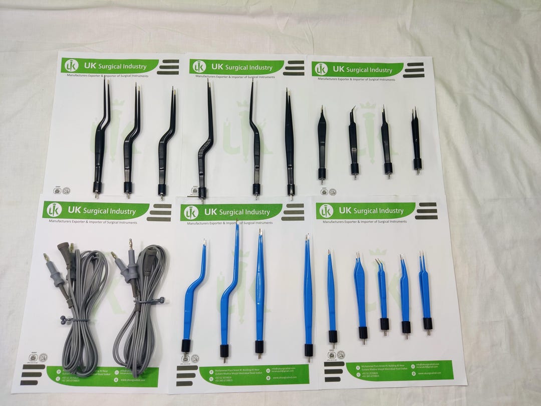 Reusable Bipolar & Monopolar Electrosurgical Forceps Set | Non-stick ...