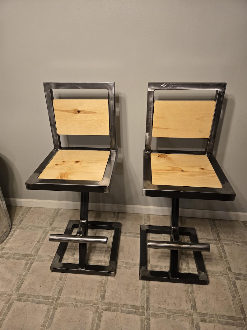 Rustic Kitchen Island Stools - Etsy