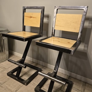 Rustic Kitchen Island Stools - Etsy