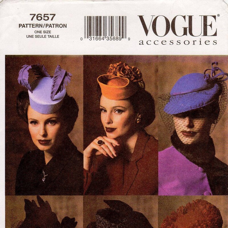 Vogue Hat Pattern - Etsy