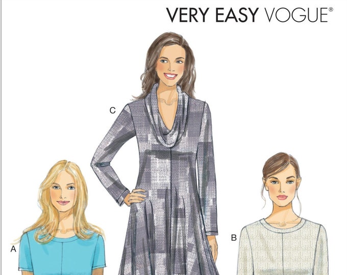 Pick Your Size - Vogue Tunic Pattern V9224 - Misses' Asymmetrical ...