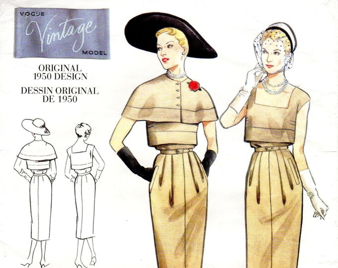 Sz 12 Bust 34" - Vogue Vintage Model Pattern 2239 - Misses' Strapless ...