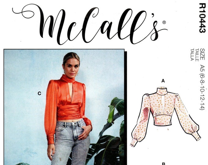 Mccall's Sewing Pattern R10443/M8043 - Misses' Semi-fitted, Long Sleeve ...