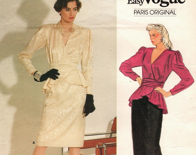 Vogue Sewing Pattern 2043 by BALMAIN - Misses' Semi-fitted, A-line, One ...