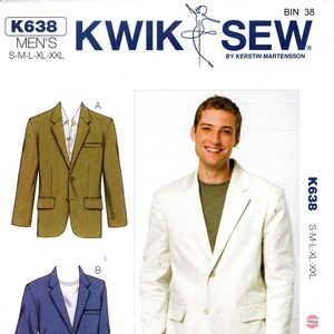Kwik Sew Sewing Pattern K638/K3485 by Kerstin Martensson Men's Two ...