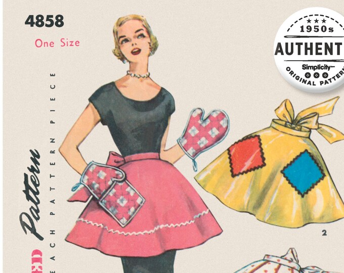 Simplicity Apron Pattern 5961 Misses' Retro Style Aprons in Four ...