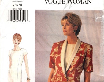Sz 8/10/12 - Vogue Sewing Pattern 8651 - Misses' Close-fitting Flared ...