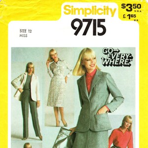 Sz 12 - 80's Simplicity Pattern 9715 - Misses' Go Everywhere Shirt ...