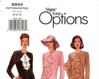 Sz 8/10/12 - Vogue Sewing Pattern 8651 - Misses' Close-fitting Flared ...