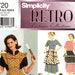 Simplicity Apron Pattern 8720 - Misses' Retro Style Aprons in Six ...