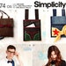 Mccall's Accessories Pattern 4118 Misses' Handbags From Pre-quilted ...