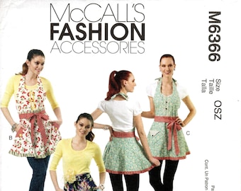 One Size Fits Most - Mccall's Apron Pattern 2947 - Misses' Bib or Half ...