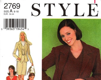 Vogue 8512 Sewing Pattern: Misses' Dress & Jacket, Size 6-10 - Etsy