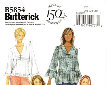 Pick Your Size Butterick Shirt Pattern B4659 Misses' Princess Seam ...