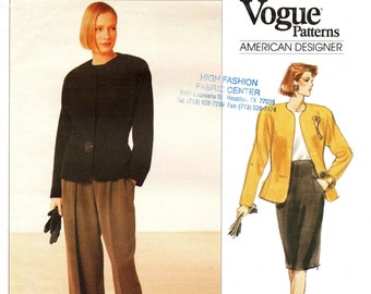 Sz 14/16/18 - Vogue Pattern 1403 by CALVIN KLEIN - Misses' Unlined ...