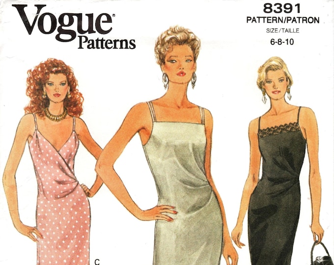 Vogue 80s Dress Pattern 7717 Misses' Dress in 3 Variations Size 12 - Etsy