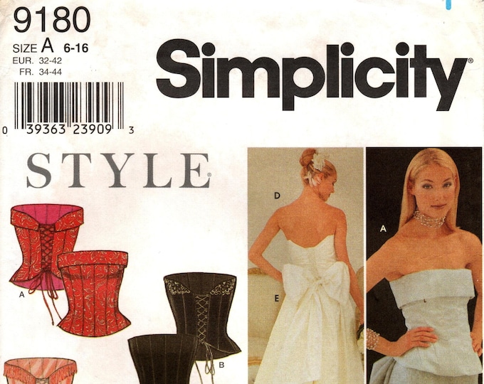Sz 6 Thru 16 - Simplicity Pattern 9180 - Misses' Below Fitted, Lined ...
