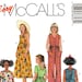 Mccall's Sewing Pattern 8646 - Girls' V-neck, Button Front, Calf Length ...
