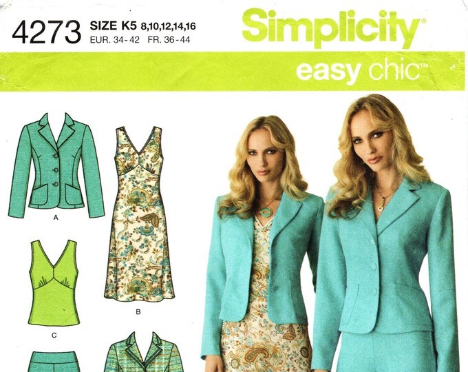 U-PICK Size - Simplicity Separates Pattern 4273 - Misses' Fitted Jacket ...