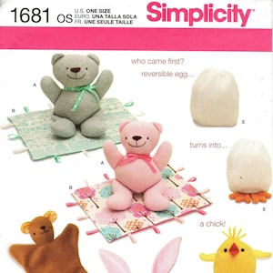 Simplicity Sewing Pattern 1681 by ABBY GLASSENBERG - Stuffed 12 1/2 ...