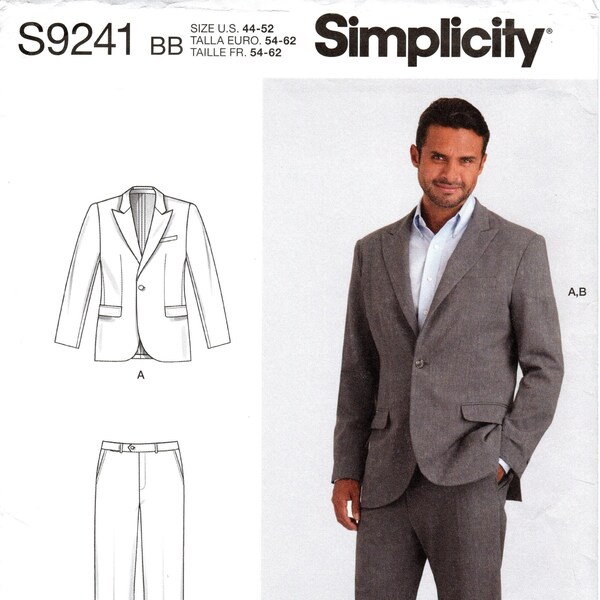 Mens Suit Pattern - Etsy