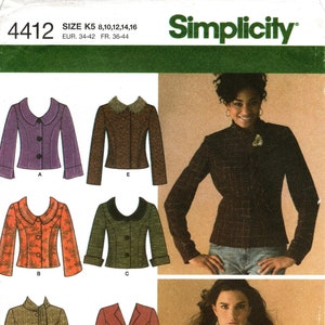 Sz 8 Thru 16 Simplicity Pattern 4412 Misses' Unlined - Etsy