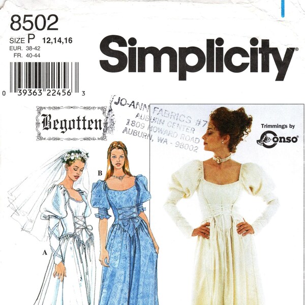 Simplicity Wedding Dress Pattern - Etsy