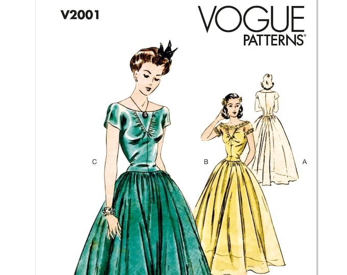 UNCUT and FF Pattern Pieces Vintage Vogue 6392 Sewing Pattern One-piece ...