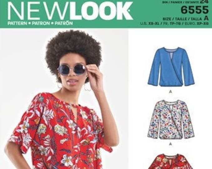 Sz XS Thru XL - New Look Pattern 6555 - Misses' Loose Fitting, Pullover ...