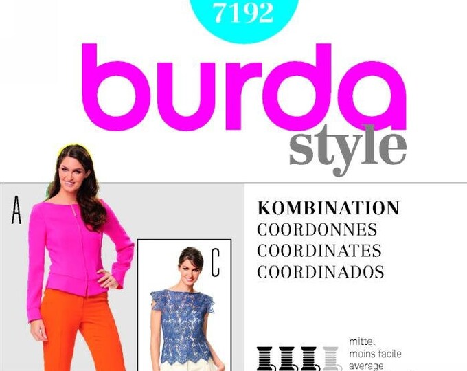 Burda Sewing Pattern 7422 - Misses' Capes - Wide Armhole, Flared Capes ...