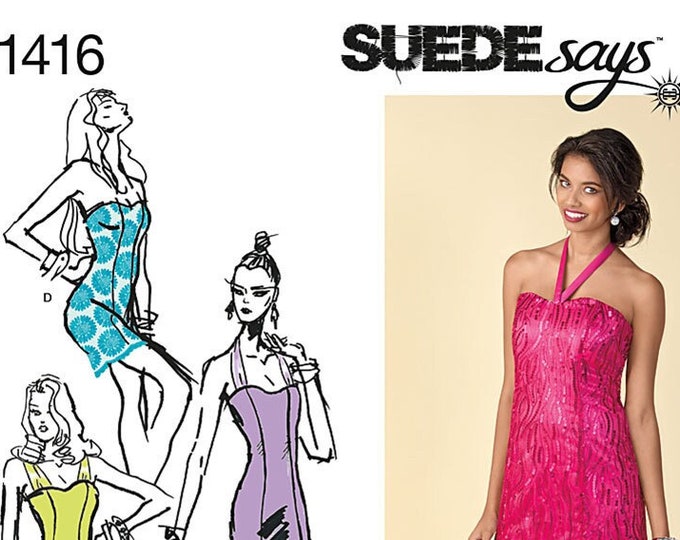 Vintage 1930s Dress Pattern Simplicity 1444 Misses' Asymmetrical or Bow ...