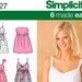Simplicity Sewing Pattern 4127 - Misses' Shoulder Strap or Strapless Tops With Bodice and ...