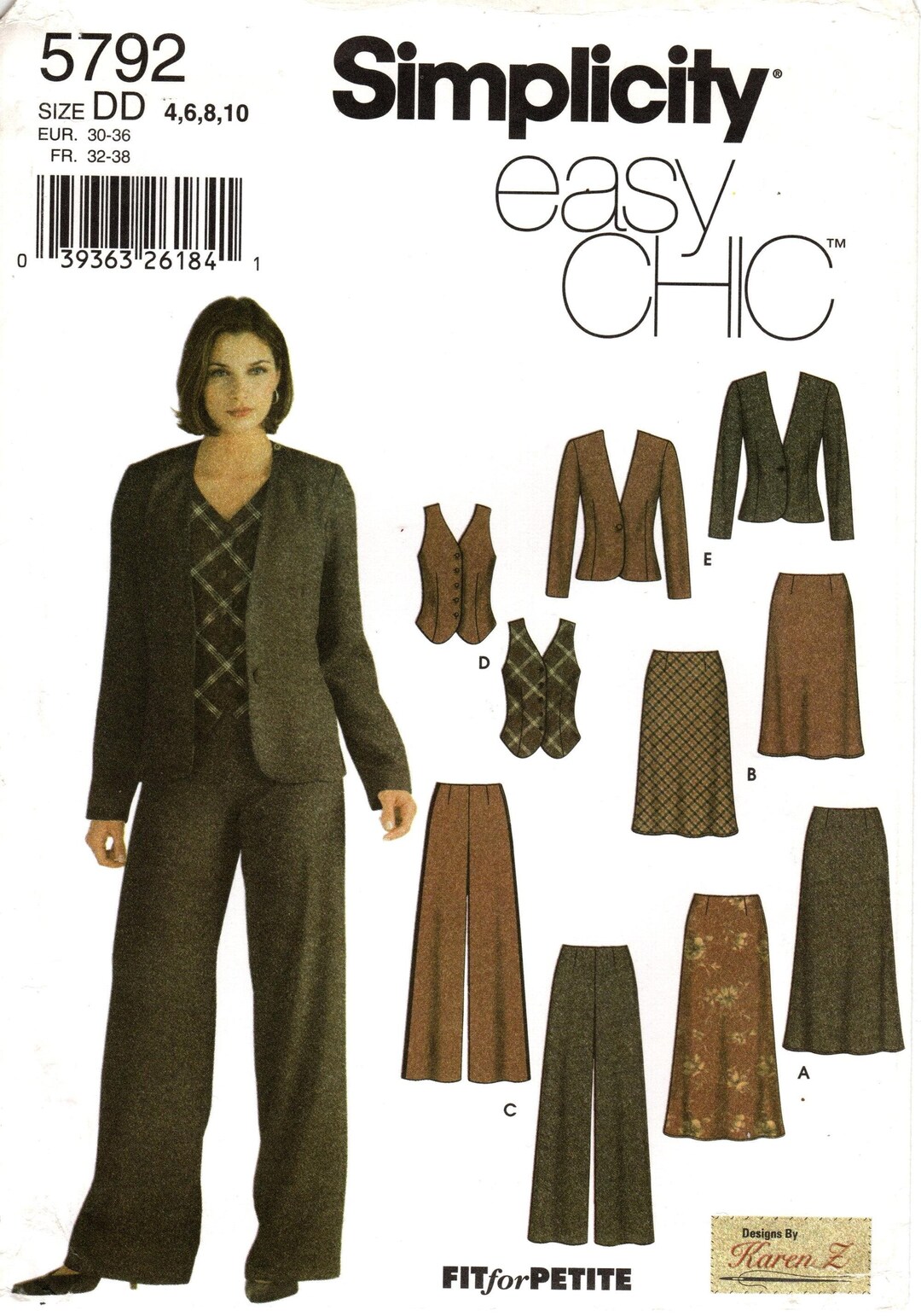 Sz 4/6/8/10 - Simplicity Separates Pattern 5792 - Misses' Bias Skirt in ...