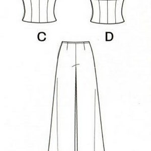 Sz 3/4 to 13/14 New Look Pattern 6480 Junior's Strapless Bustier Top in ...