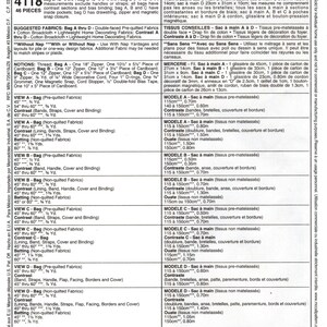 Mccall's Accessories Pattern 4118 - Misses' Handbags From Pre-quilted ...