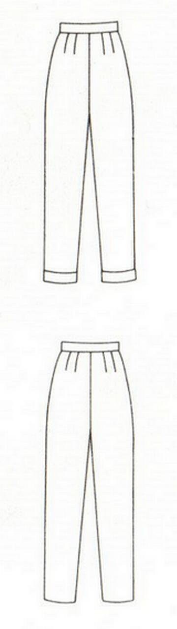 Sz 6 Thru 16 New Look Pattern 6107 Misses' Slim Fitting, Tapered Leg ...