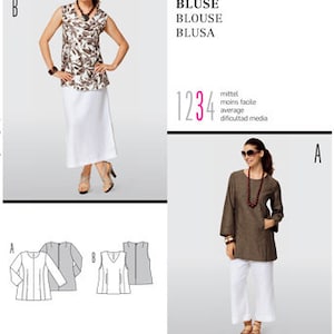 Burda Sewing Pattern 7506 - Misses'/woman's Loose-fitting, Princess ...