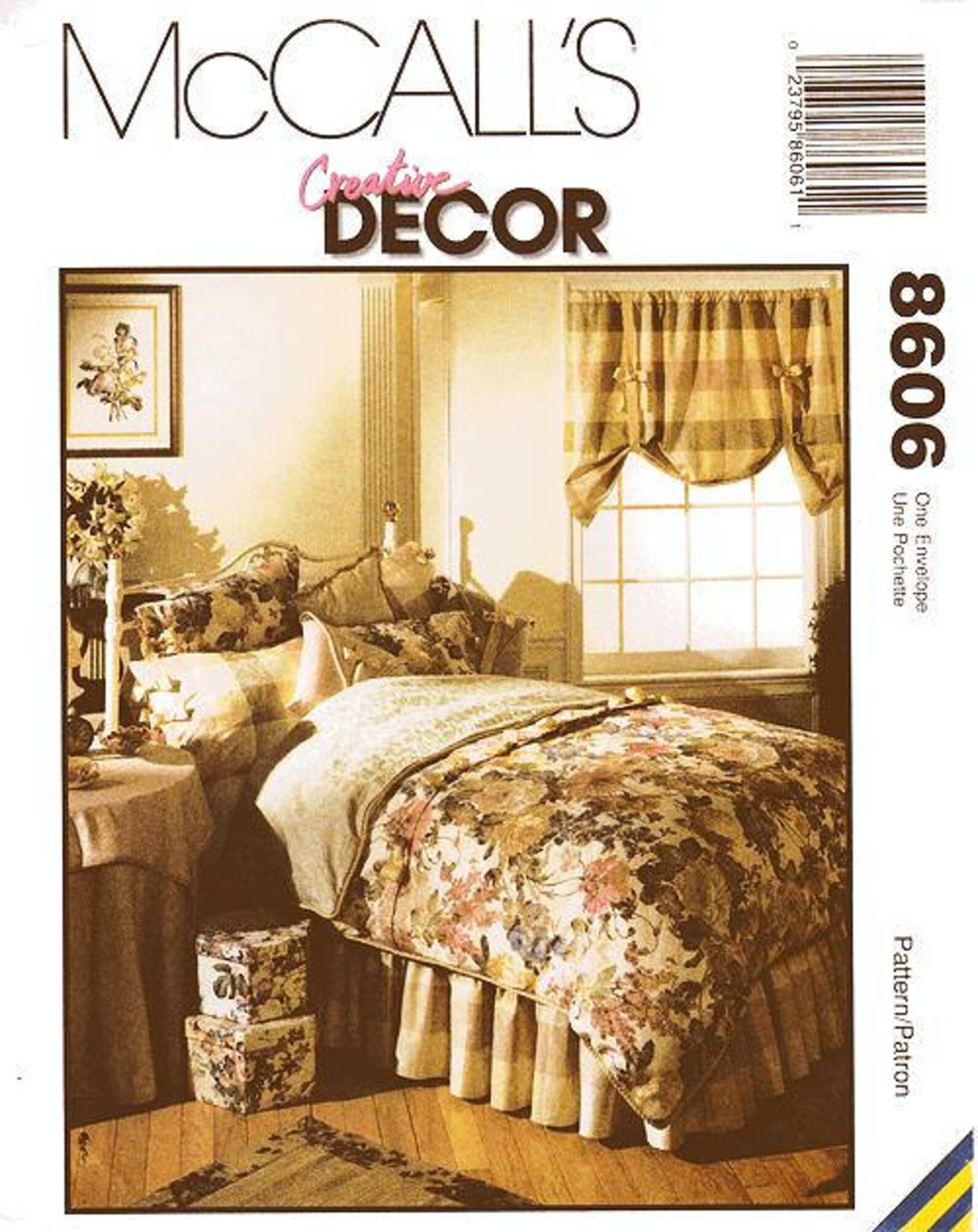 Mccall's Home Decor Pattern 8606 Bedroom Essentials - Etsy