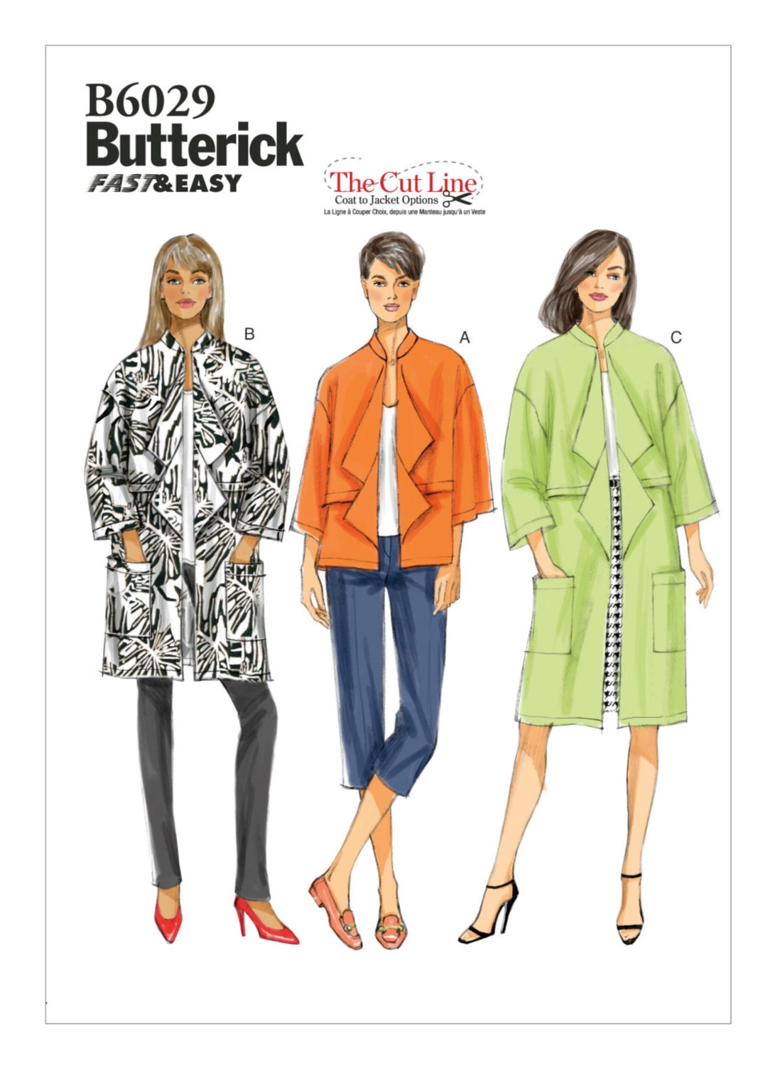 Pick Your Size Butterick Coat Pattern B6029 Misses' - Etsy