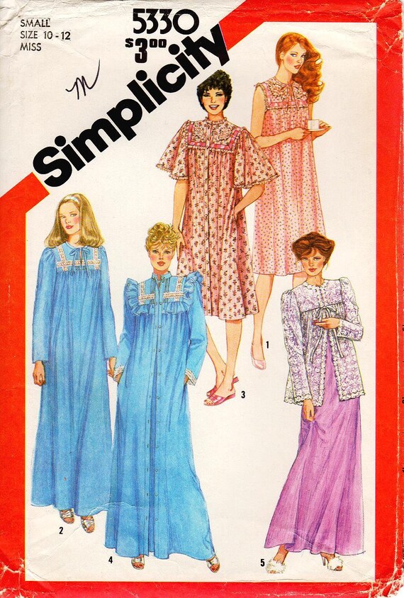 Sz 10/12 Small 80's Simplicity Pattern 5330 | Etsy