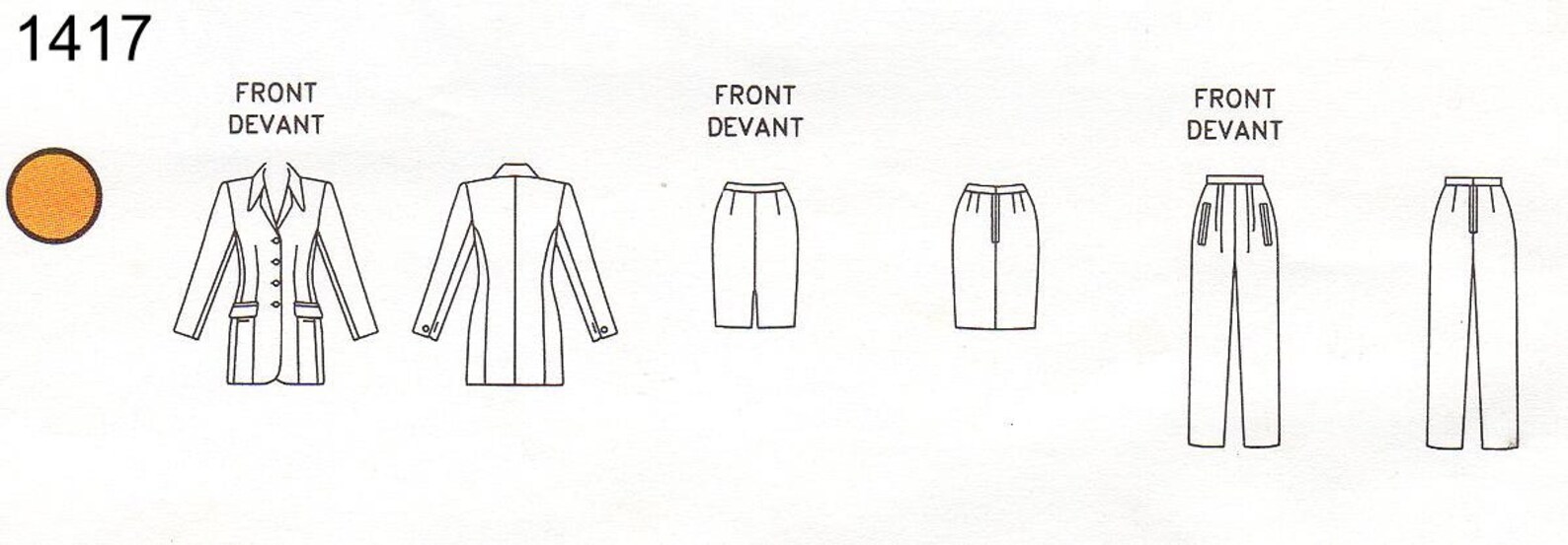 Sz 12/14/16 Vogue Separates Pattern 1417 by ANNE KLEIN - Etsy