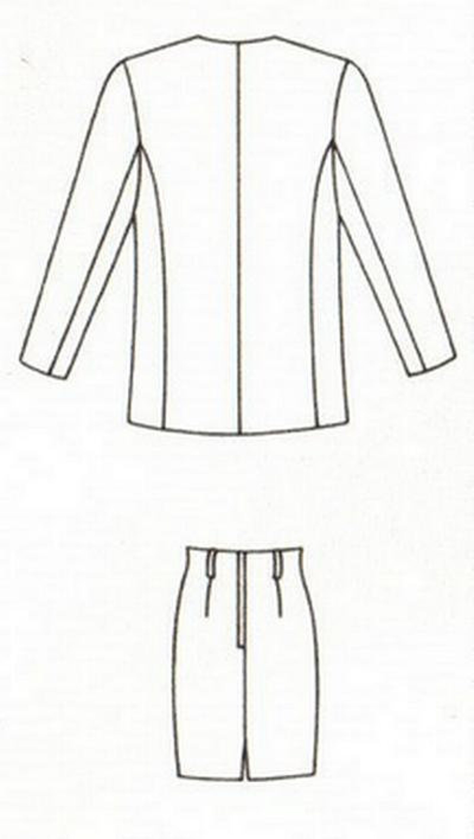 Sz 8 Thru 18 New Look 6628 Misses' Lined Collarless - Etsy